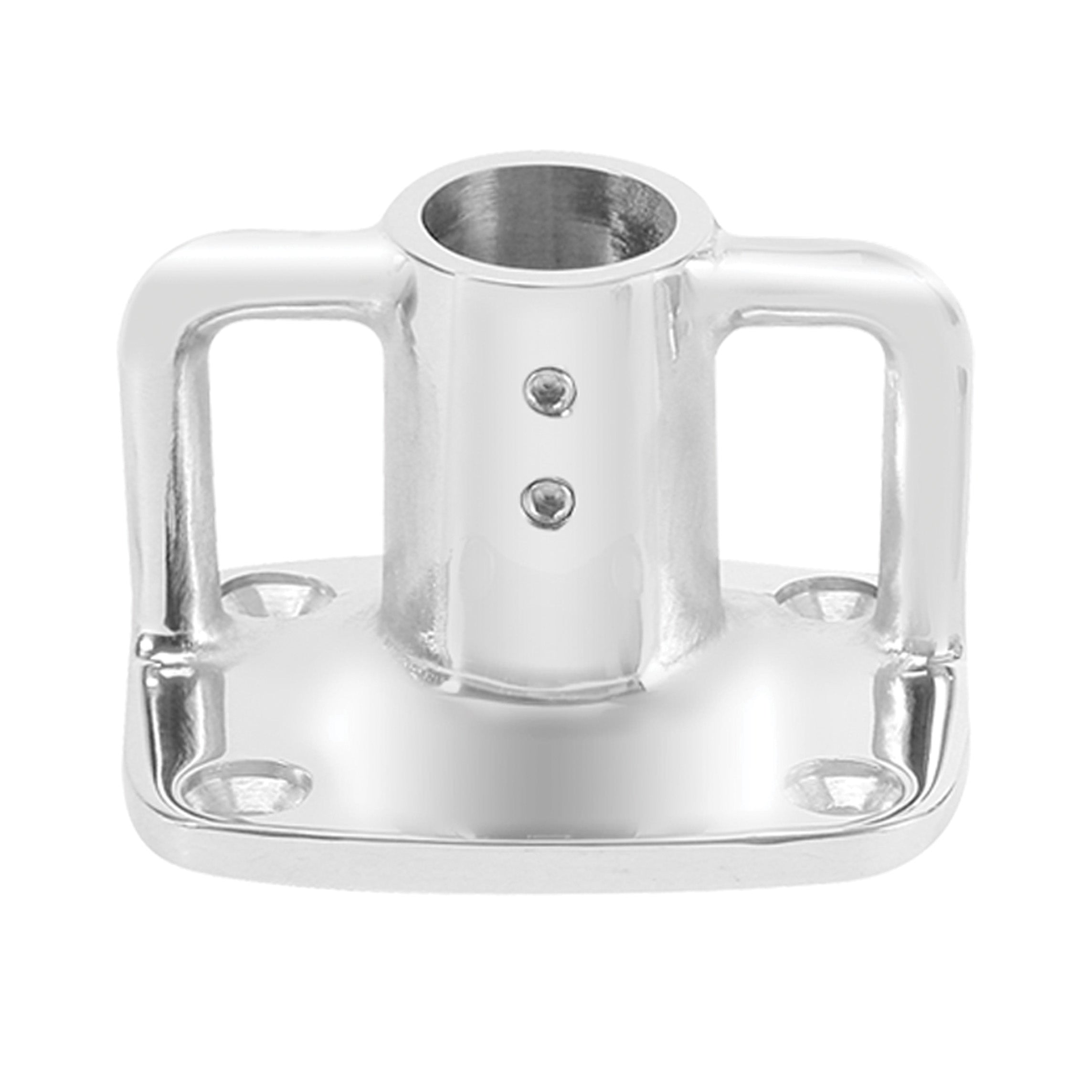 4° 316 Stainless Steel Rectangular Base Rail Fitting – Whitecap Marine ...