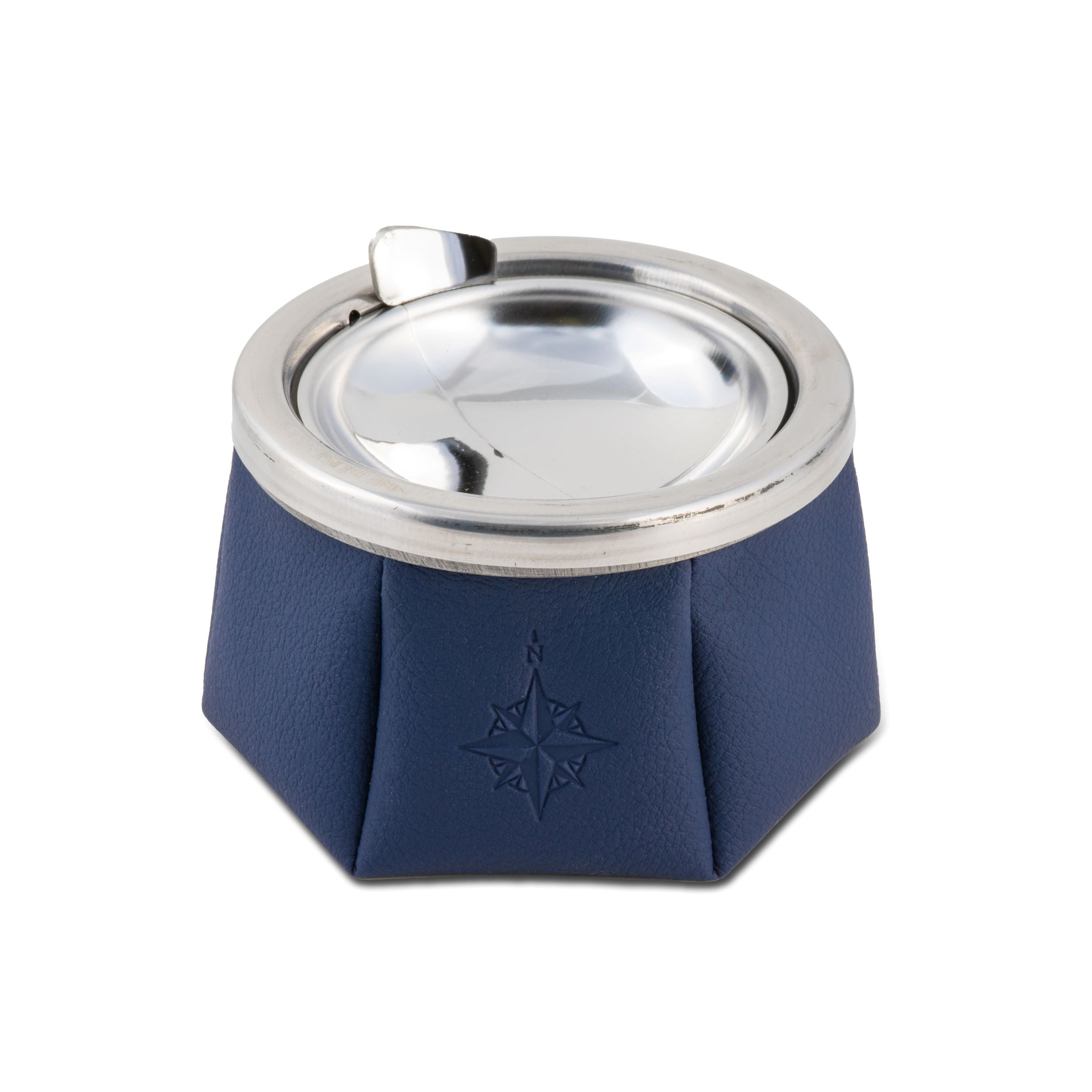 Blue Premium Windproof Ashtray with Stainless Steel Guard – Whitecap ...