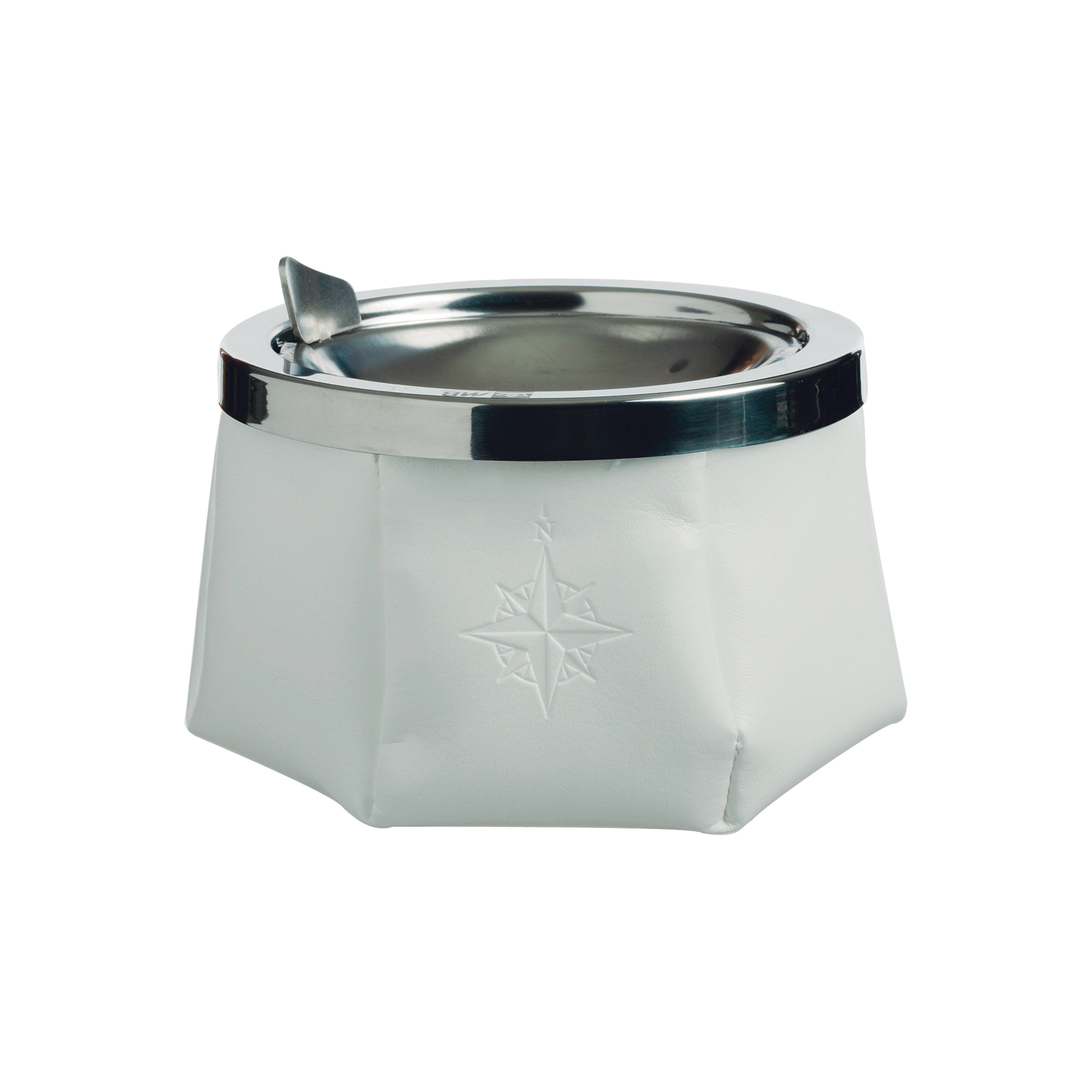White Premium Windproof Ashtray with Stainless Steel Guard – Whitecap ...