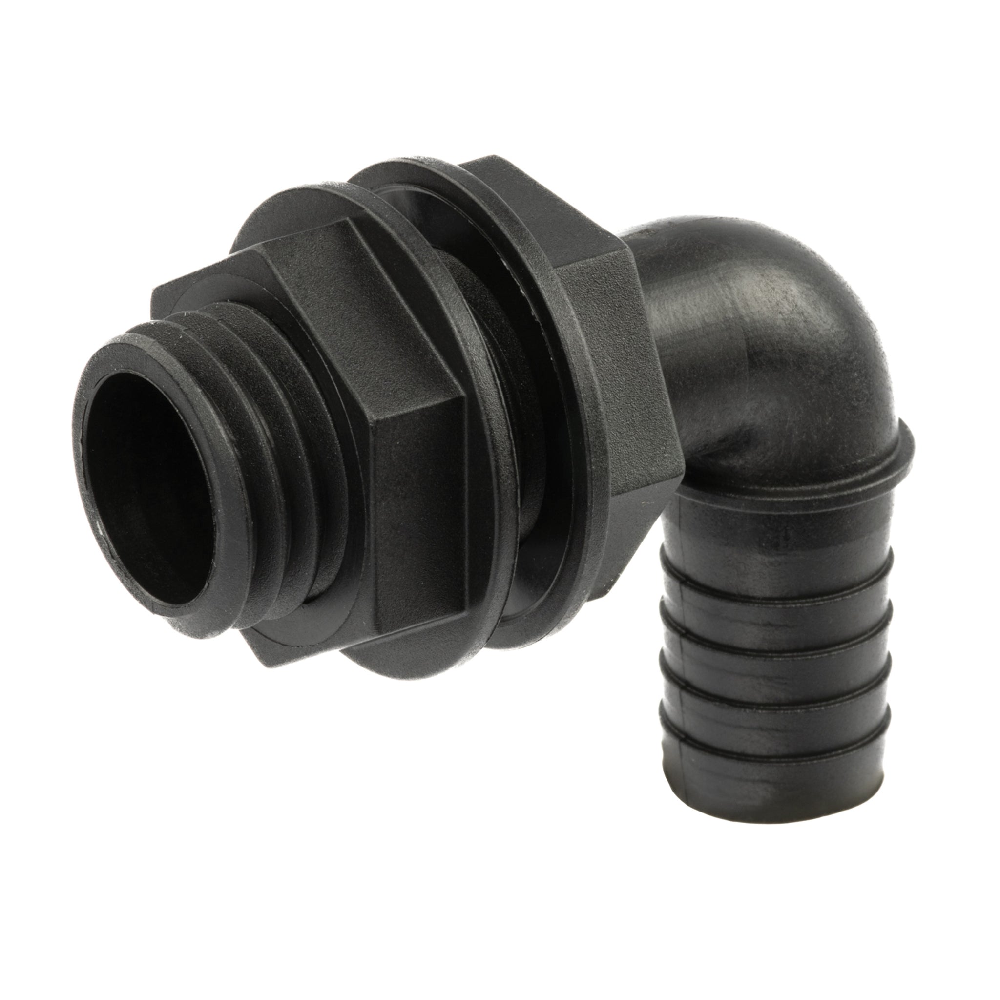 Black Nylon Livewell Fitting - Threaded Elbow – Whitecap Marine Hardware