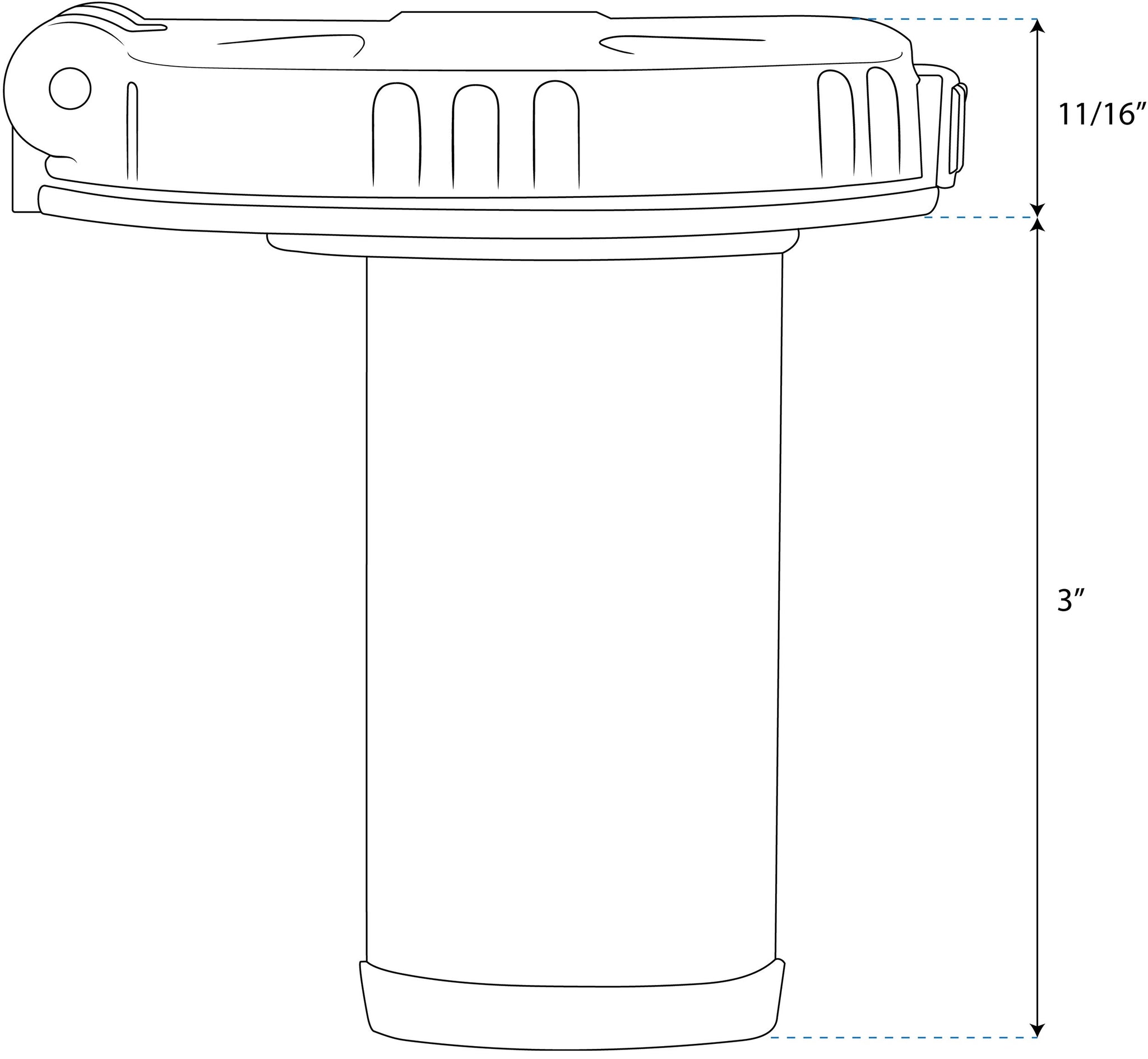 EPA/CARB Flip Top Pressurized Deck Fill - Water – Whitecap Marine Hardware