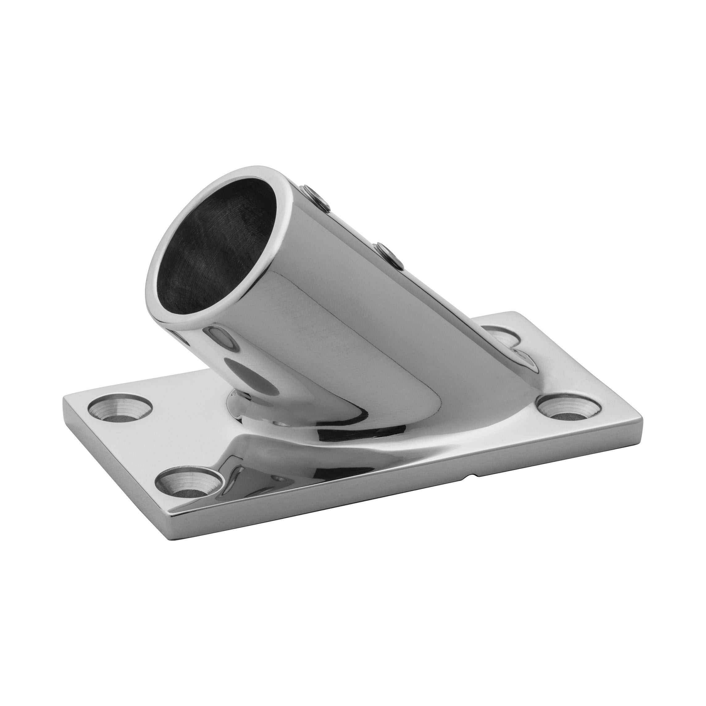 1" 45° Rectangular Base Rail Fitting – Whitecap Marine Hardware