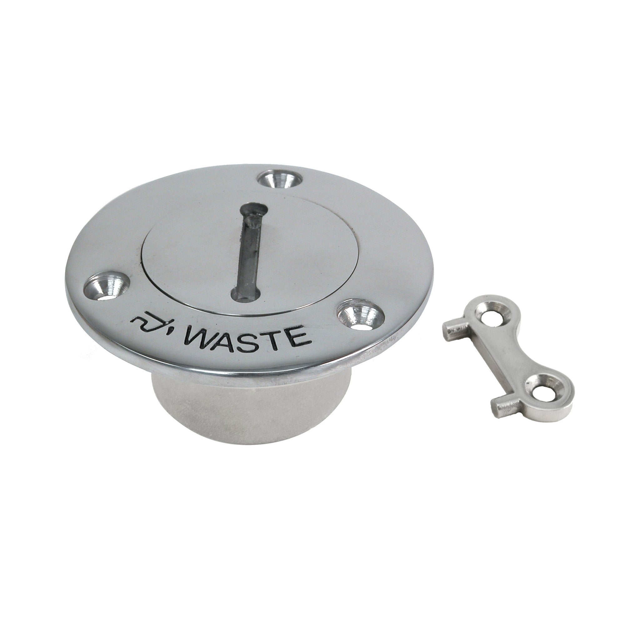 Pipe Deck Fill with Key (Waste) – Whitecap Marine Hardware