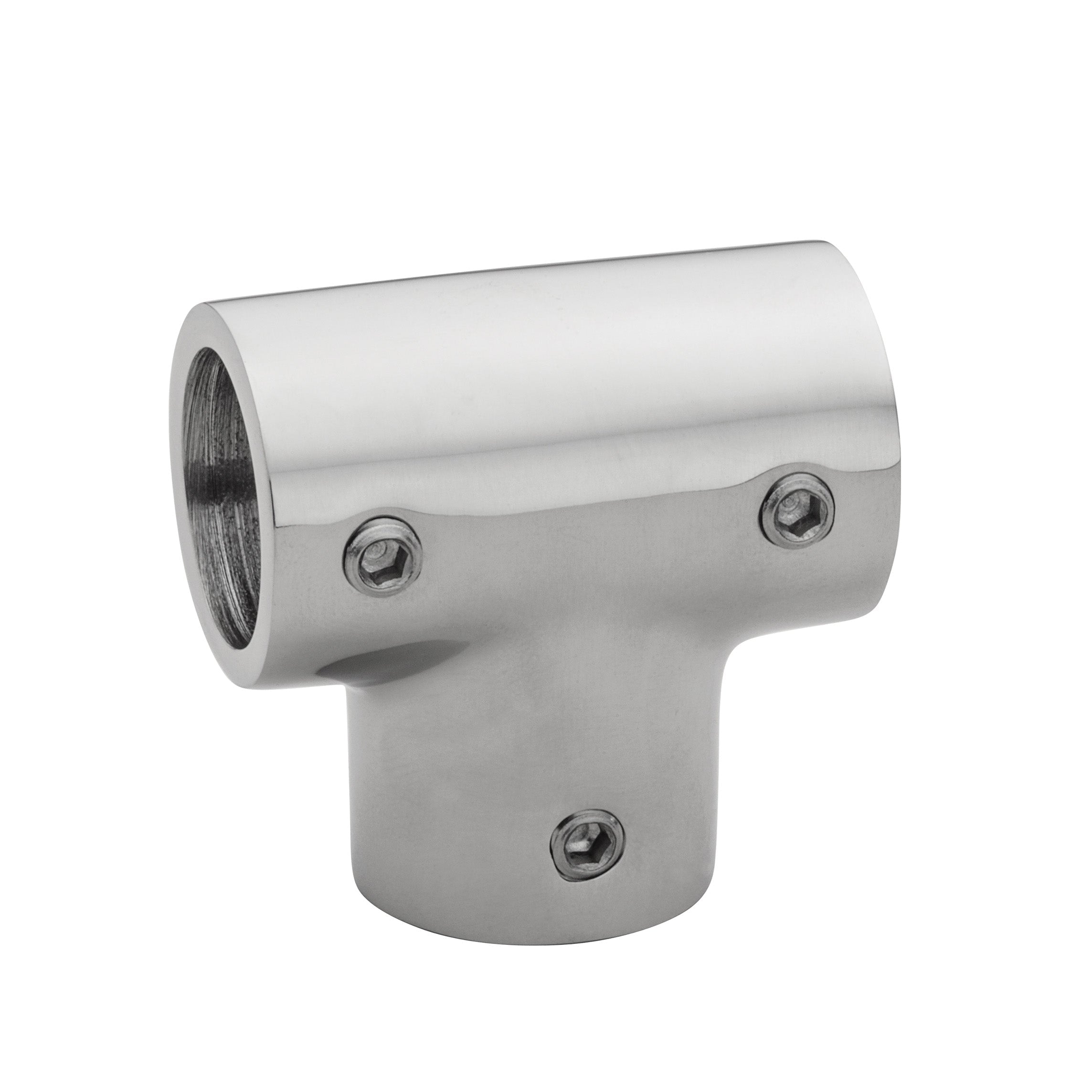 90° Chrome Plated Zinc Tee Rail Fitting – Whitecap Marine Hardware