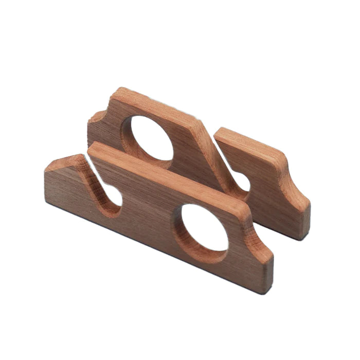 Two-Rod Teak Rod Storage Rack – Whitecap Marine Hardware