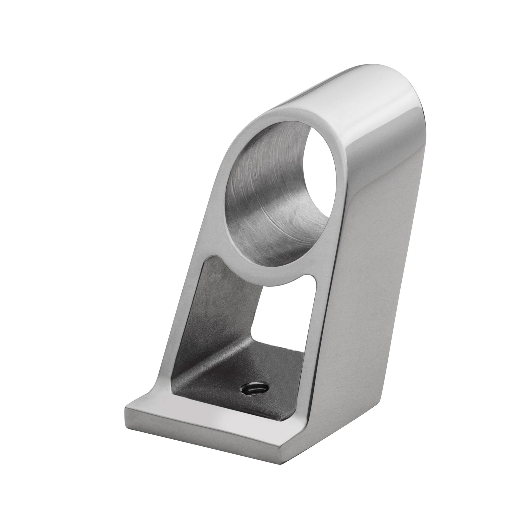 1-1/2" 316 Stainless Steel Center Handrail Stanchion with 1/4-28 Faste ...