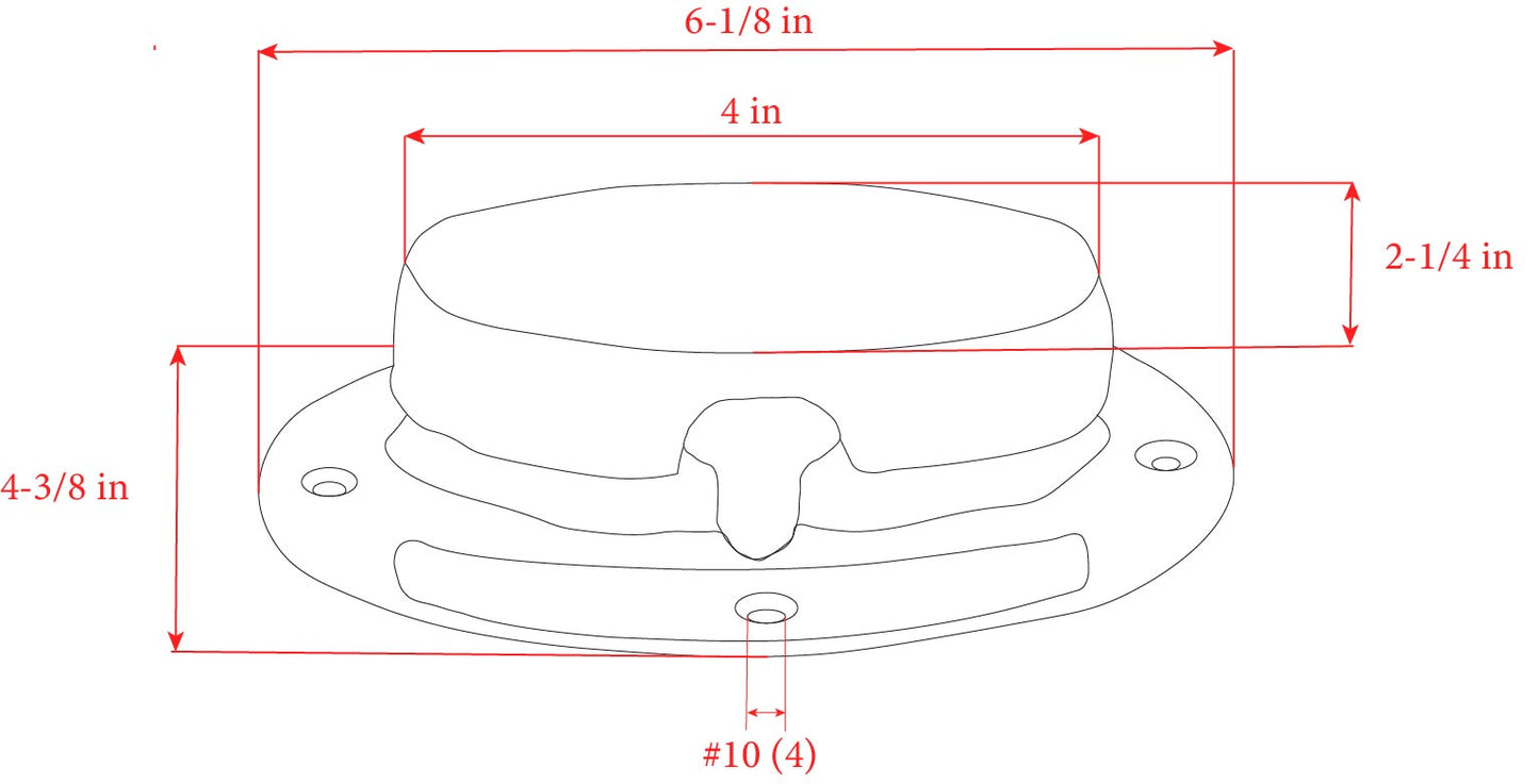 Chain and Rope Deck Pipe – Whitecap Marine Hardware