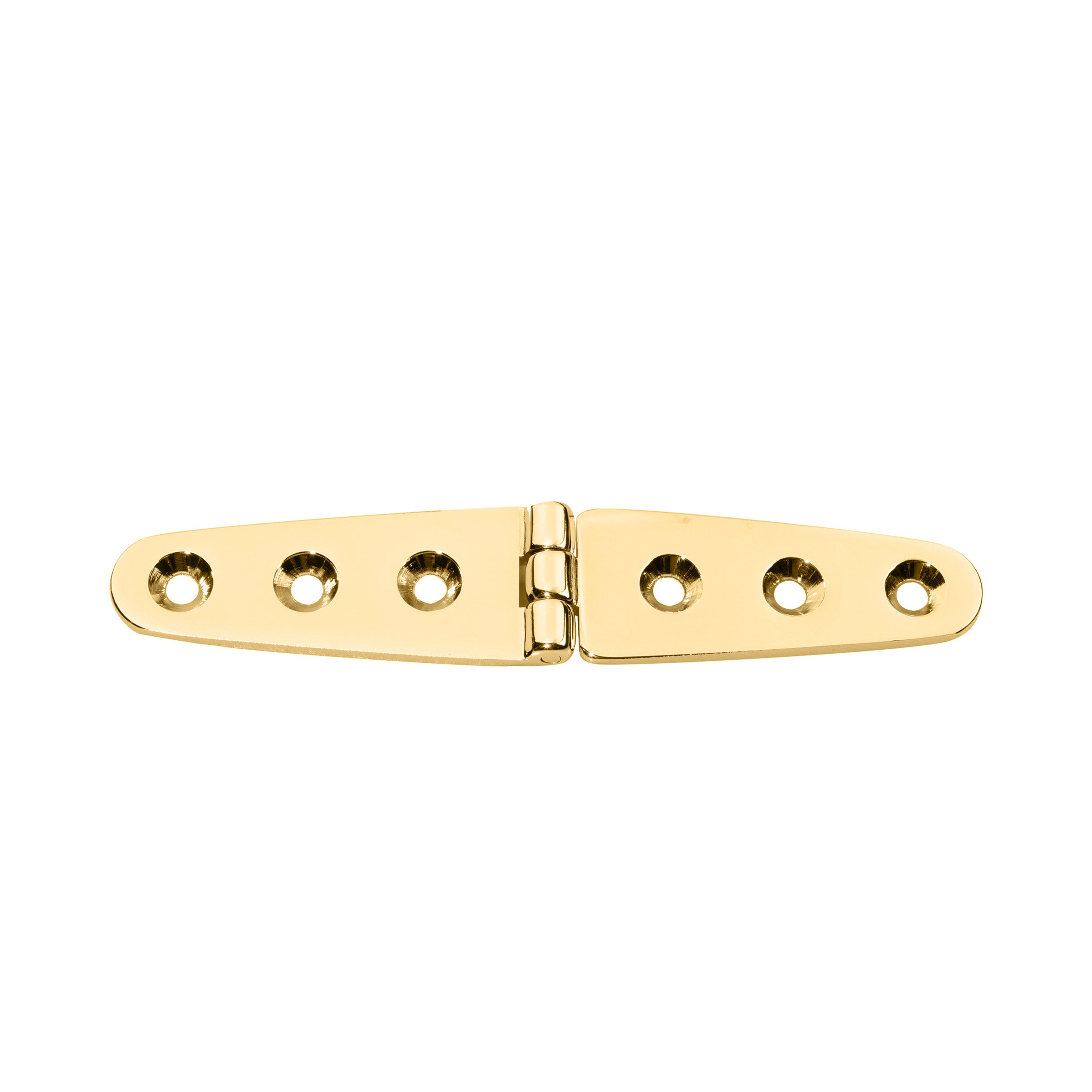 6" Polished Brass Strap Hinges – Whitecap Marine Hardware