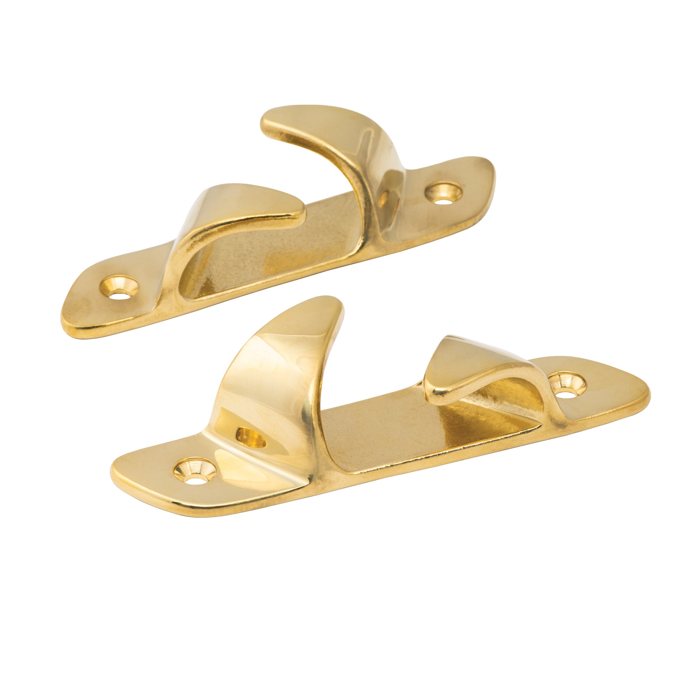 5-1/2" Polished Brass Skene Bow Chock – Whitecap Marine Hardware
