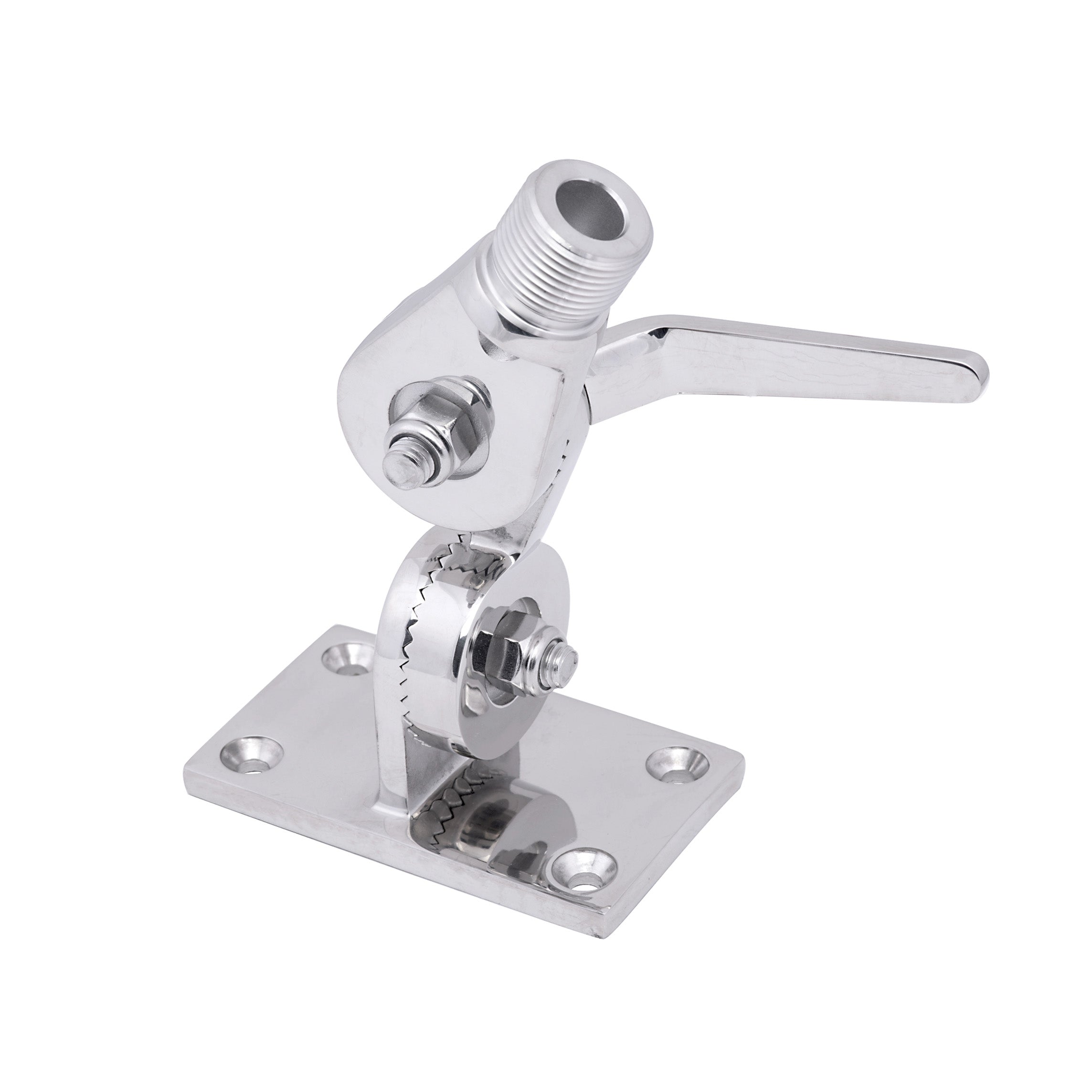 3-3/4" x 2-1/4" Ratchet/Antenna Mount – Whitecap Marine Hardware