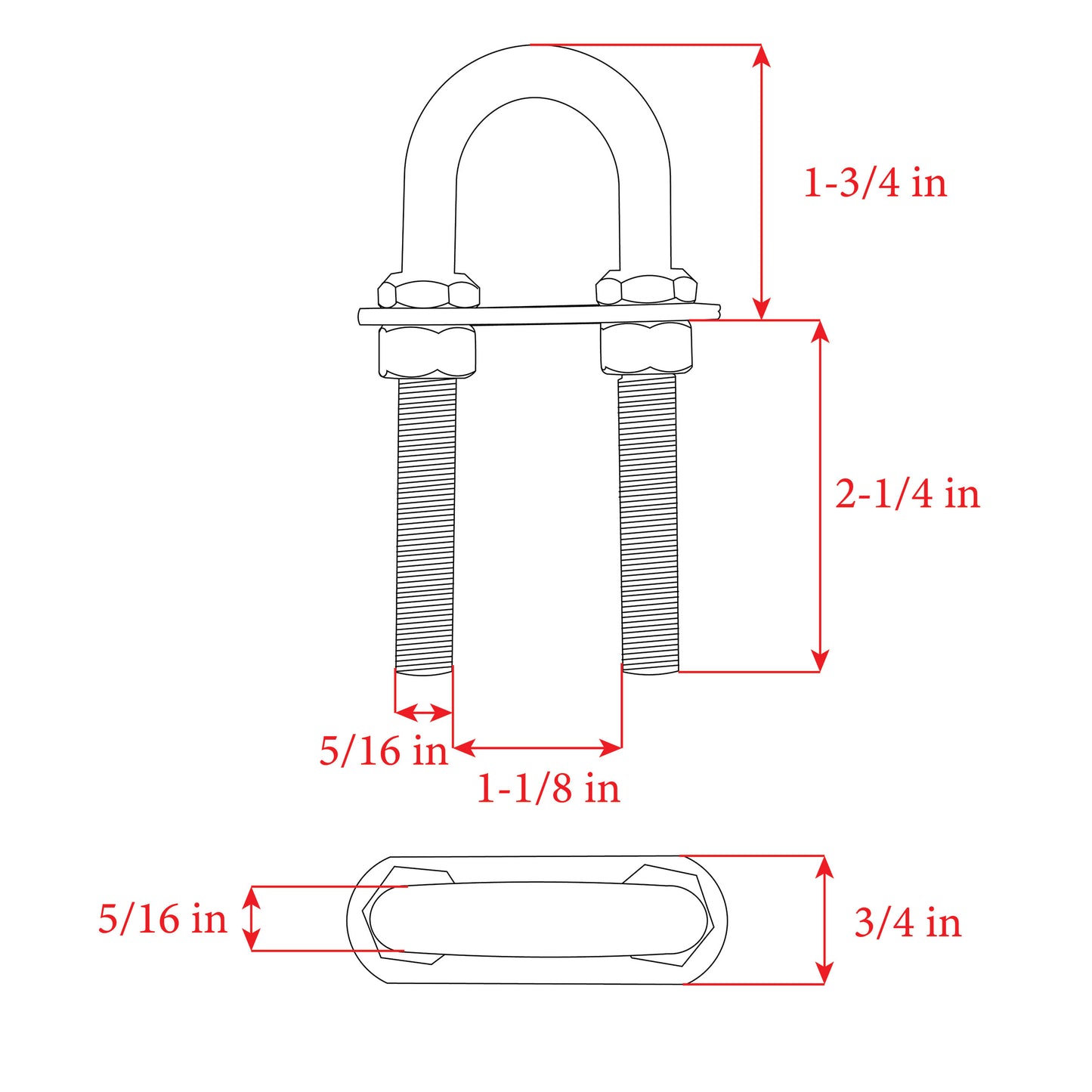 1" Bow Eye – Whitecap Marine Hardware