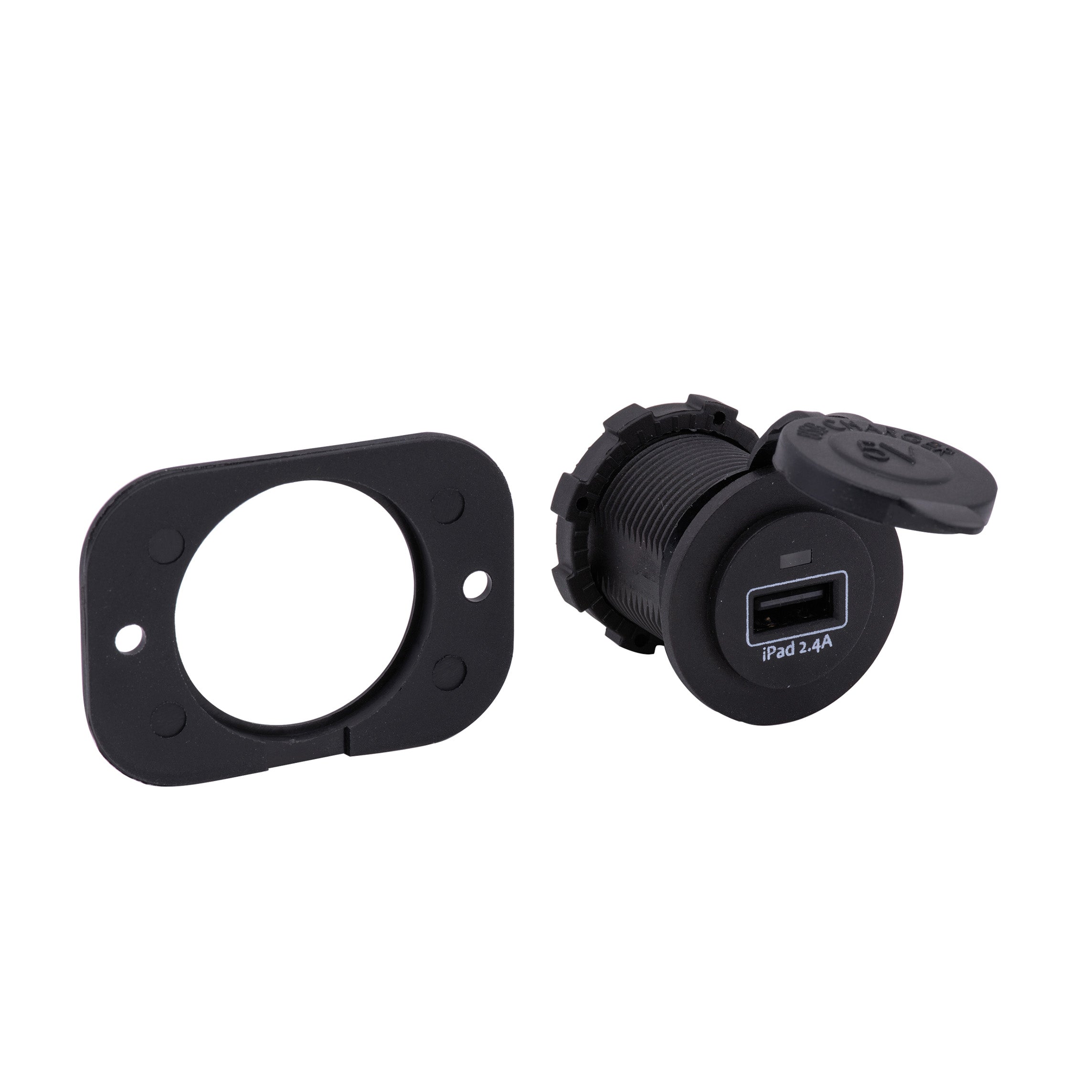 Black Nylon Single USB Charging Port – Whitecap Marine Hardware