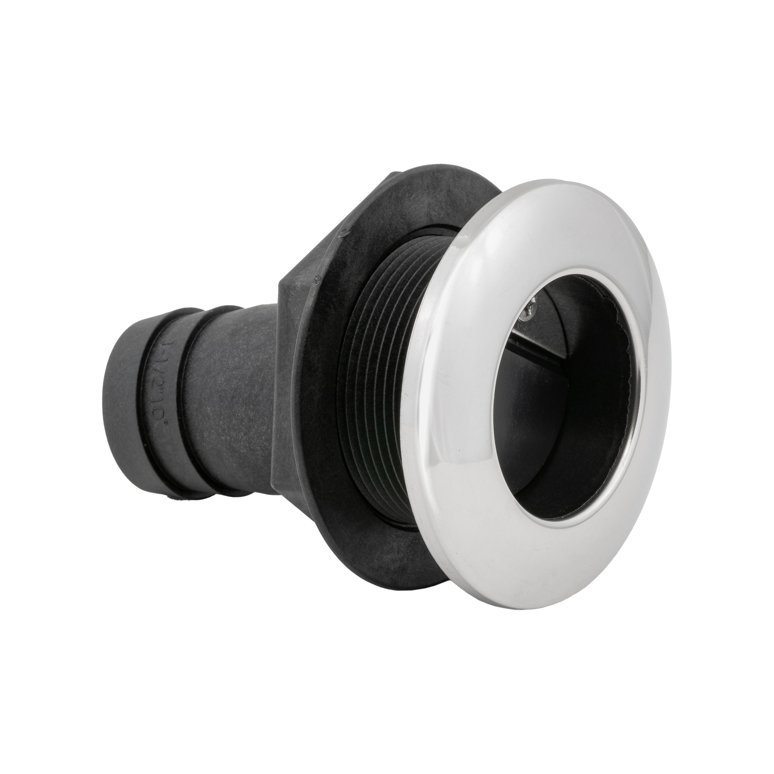 10° Angled Scupper with Barb – Whitecap Marine Hardware