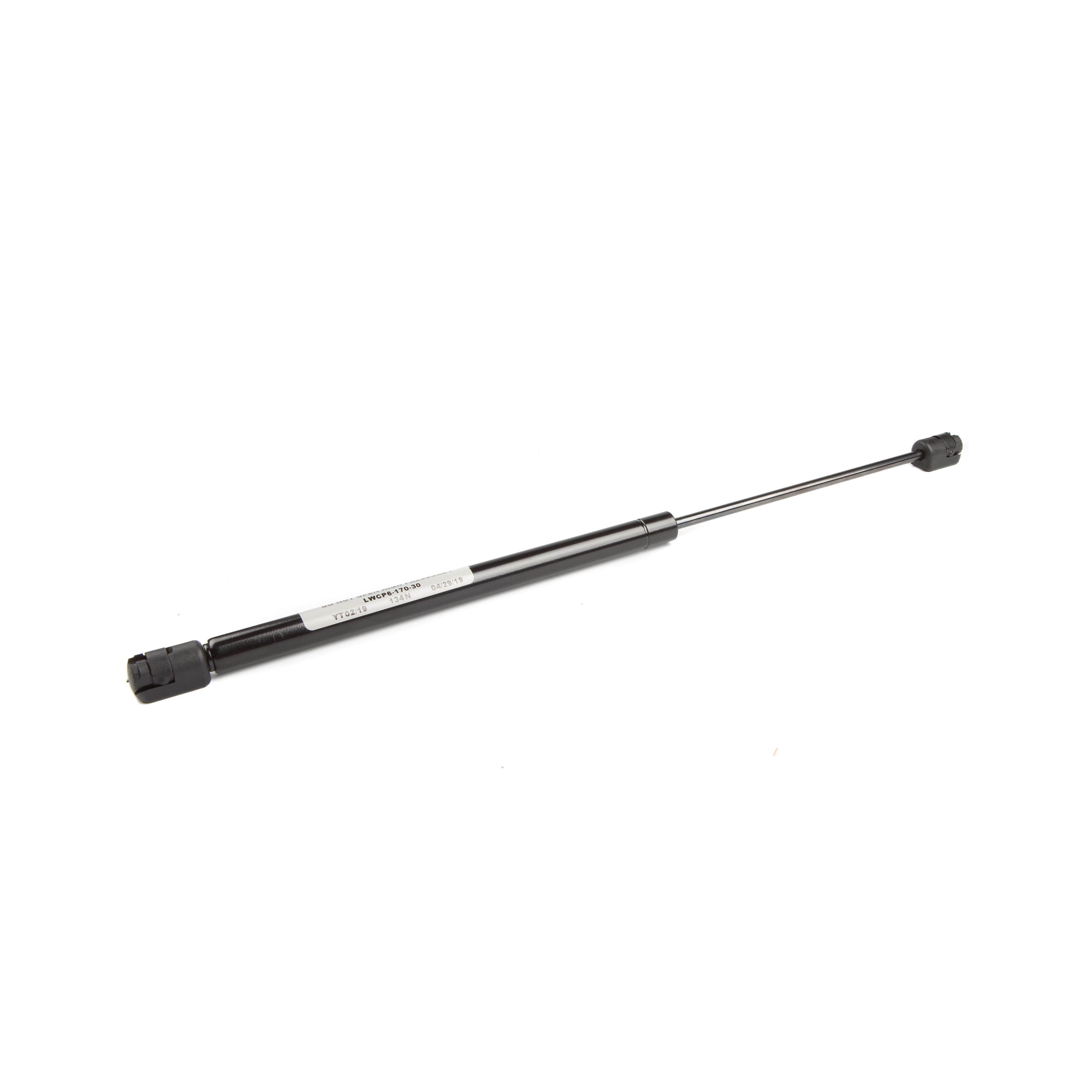7-1/2" Black Nitrate Gas Spring with 10 P1 Force and 316 Stainless Ste ...