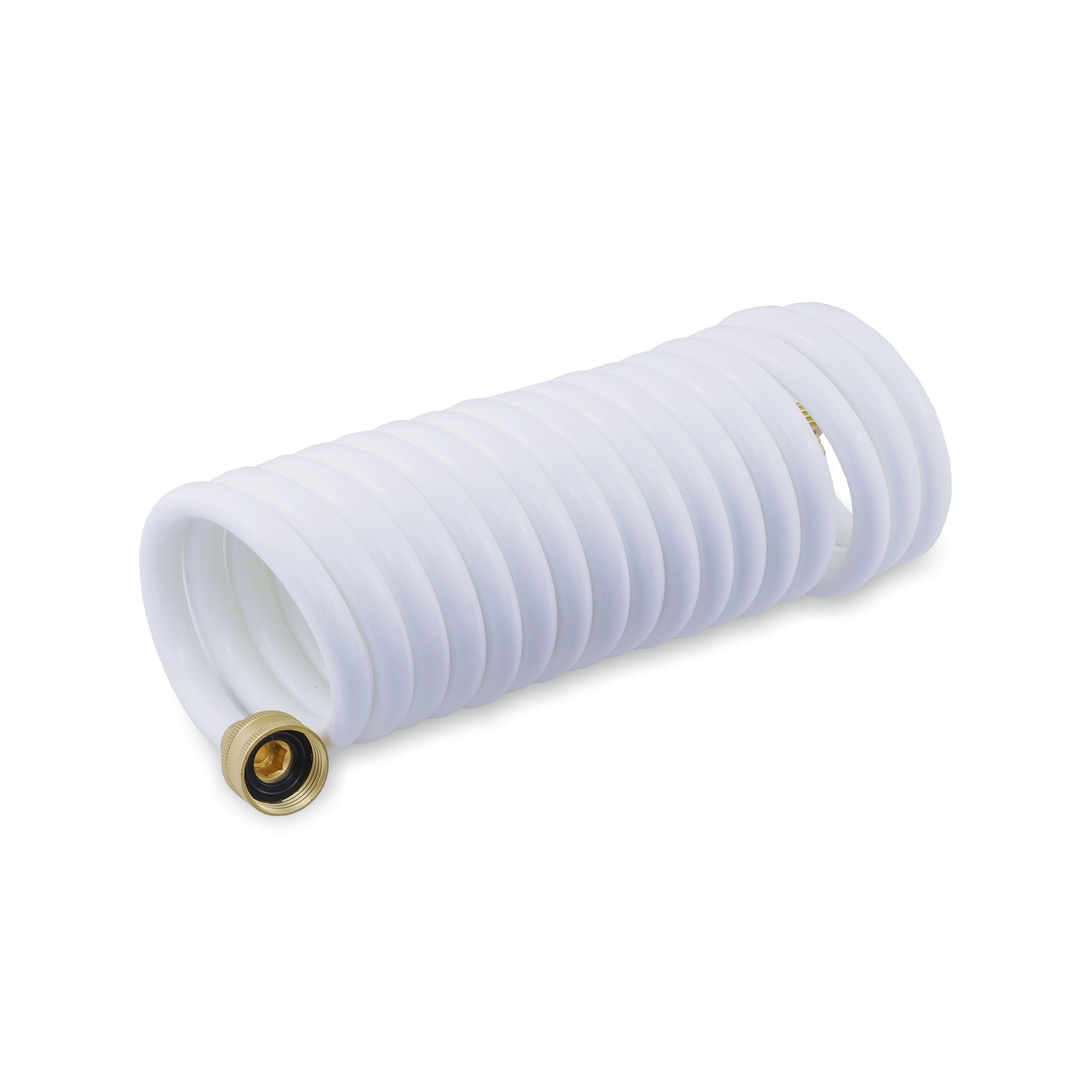15' White Polyurethane Coiled Hose w/ Adjustable Nozzle – Whitecap ...
