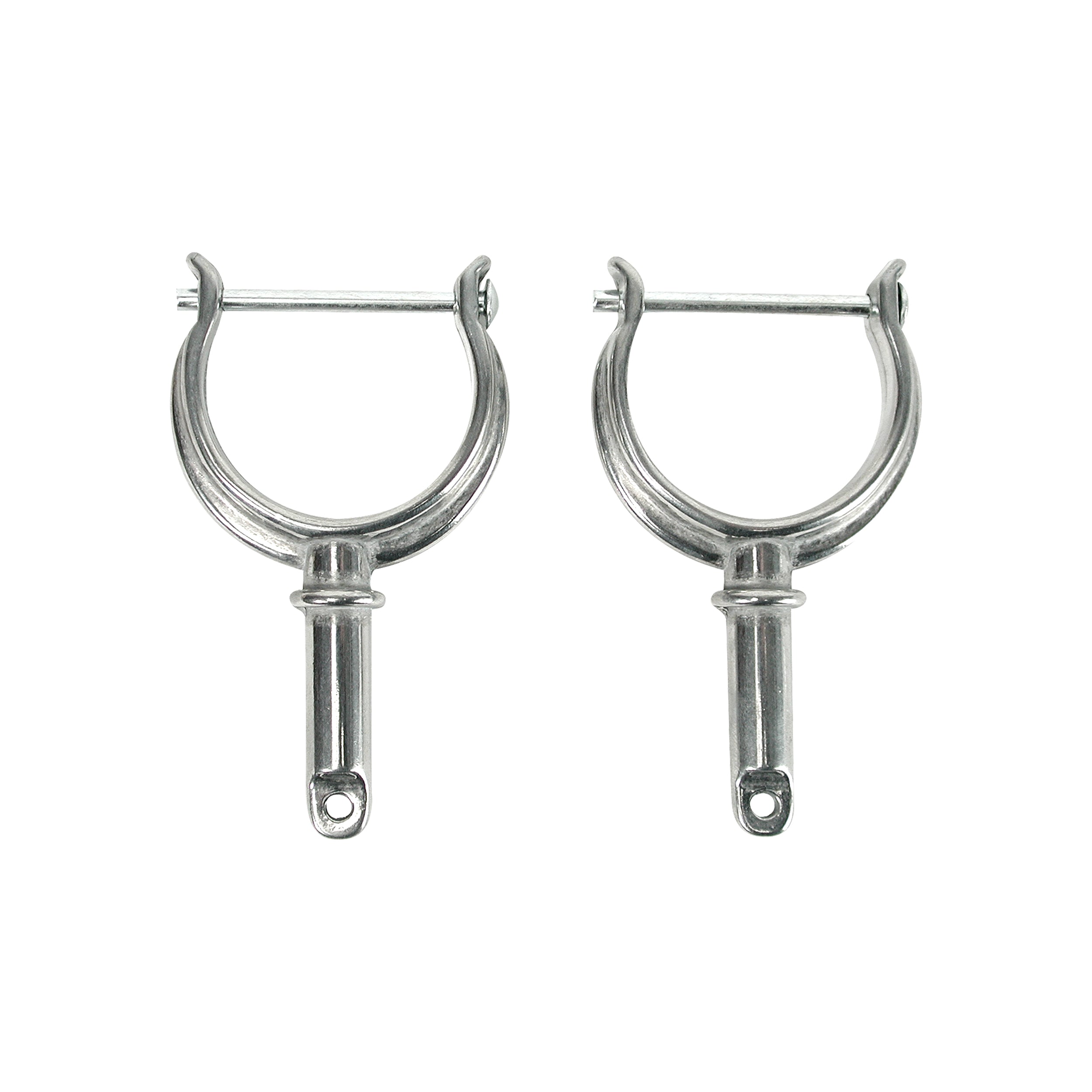 1-1/2" Chrome Plated Zinc Oarlock Horns – Whitecap Marine Hardware